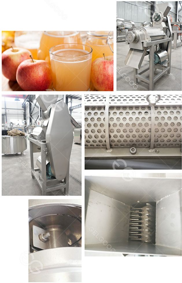500kg/h Automatic Apple Juice Extractor Machine