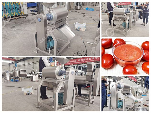 100kg/h Tomato Pulp Extraction Machine For Tomato Sauce Making