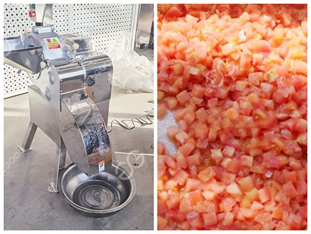 Automatic Electric Tomato Cube Cutting Dicing Machine