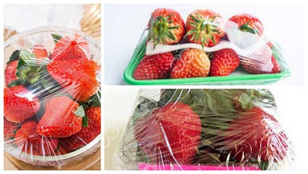 Fresh Strawberry Washing And Air Drying Line Berries Cleaning