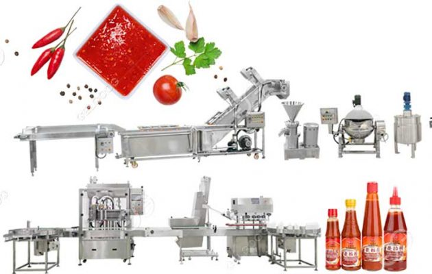 Commercial Red Pepper Hot Sauce Making Manufacturing Equipment